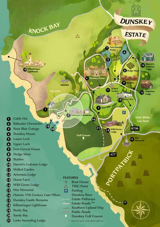 Saltwater Chronicles Lodge - Dunskey Estate